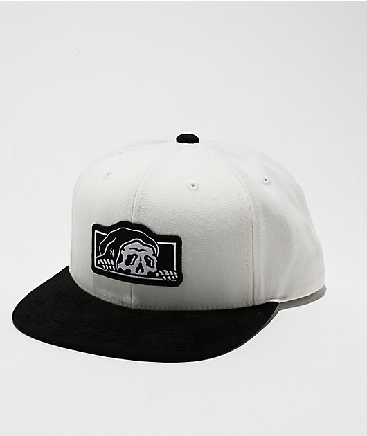 Lurking Class by Sketchy Tank Logo Black & White Snapback Hat | Zumiez