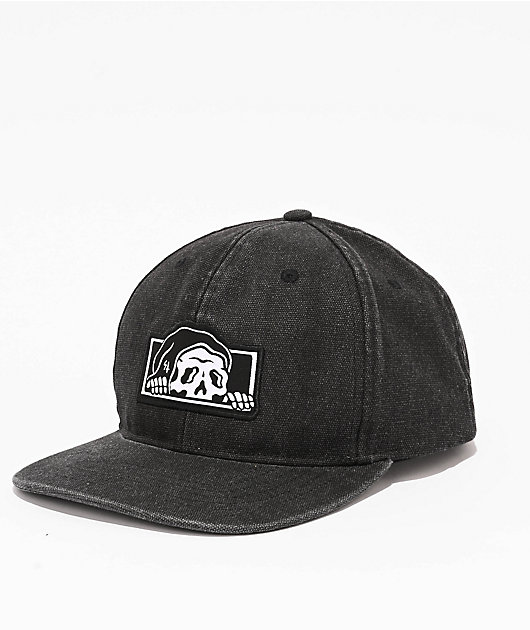 Lurking Class by Sketchy Tank Lurker Logo Black Wash Denim Snapback Hat ...