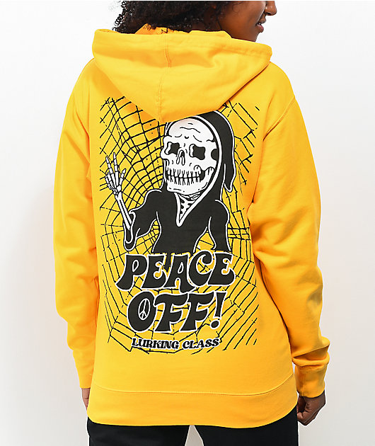 Lurking Class by Sketchy Tank Peace Off Yellow Hoodie | Zumiez