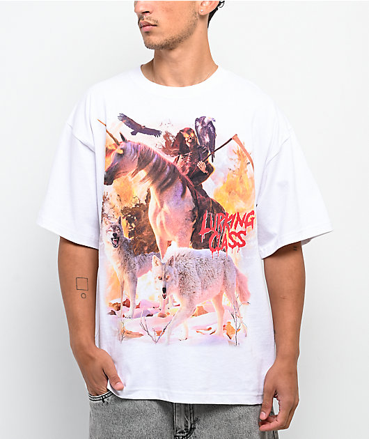 Lurking Class by Sketchy Tank Reaper White T-Shirt | Zumiez