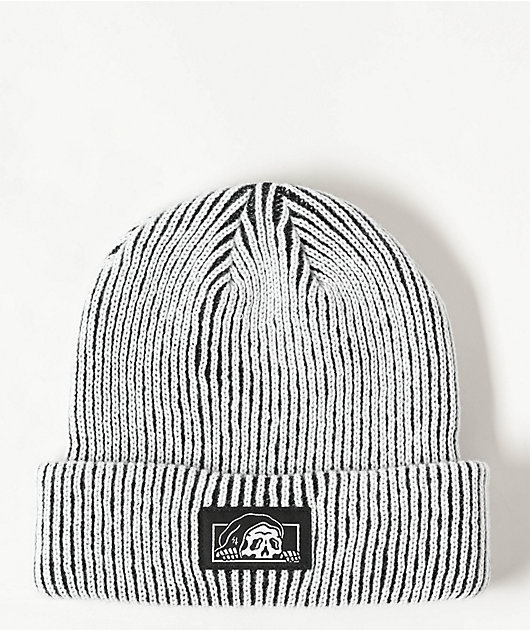 Lurking Class by Sketchy Tank Shadow White & Black Beanie | Zumiez