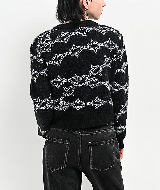 Lurking Class by Sketchy Tank Spiked Chain Black Cardigan | Zumiez