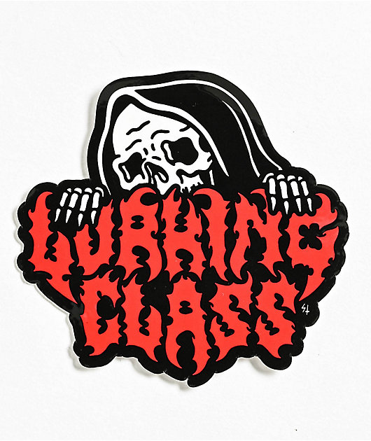 Lurking Class by Sketchy Tank Thorn Logo Black Sticker | Zumiez
