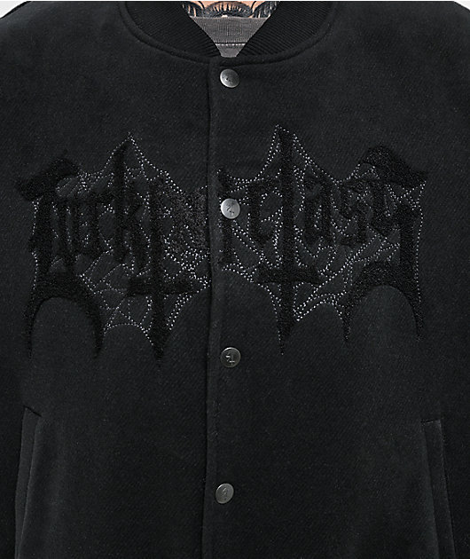 Lurking Class by Sketchy Tank Tomb Black Varsity Jacket | Zumiez