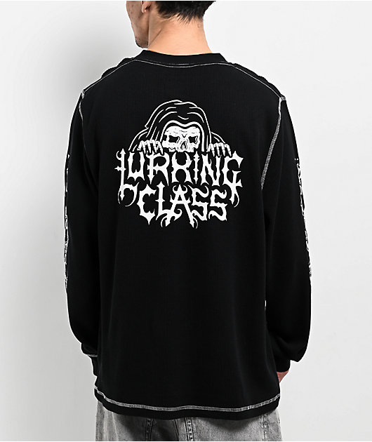 Lurking Class by Sketchy Tank Unchained Black Thermal Long Sleeve T ...