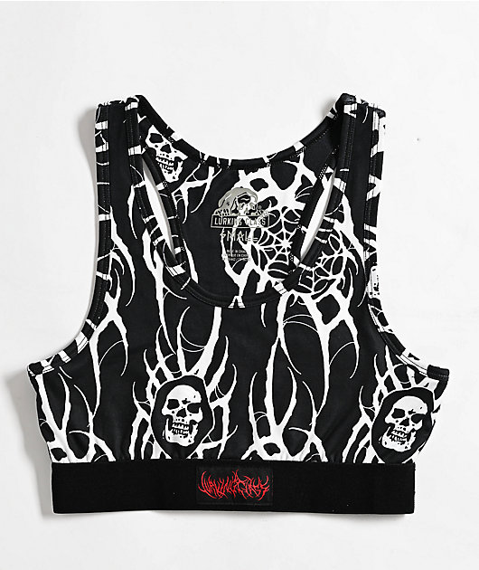 Lurking Class by Sketchy x Kyle Grand Sin Black Sports Bra | Zumiez