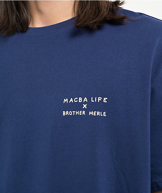 Macba Life x Brother Merle Crash Navy T-Shirt | Zumiez