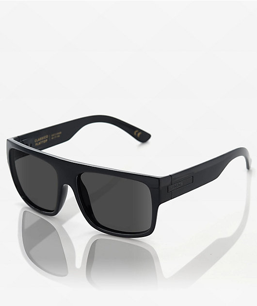 Madson Classico Flattop Black & Grey Polarized Sunglasses | Zumiez