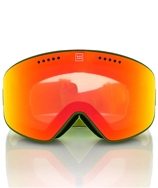 Madson Cylindro Buck Green Snowboard Goggles | Zumiez