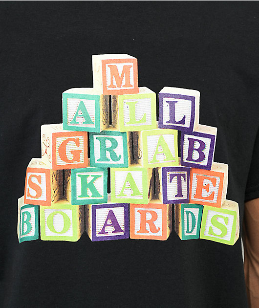 Mall Grab Blocks Black T-Shirt | Zumiez