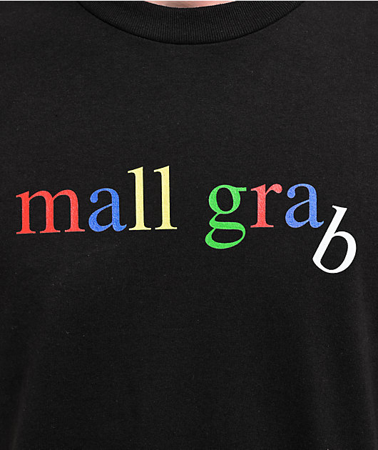 Mall Grab Rainbow Logo Black T-Shirt | Zumiez
