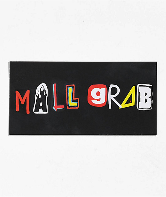 Mall Grab Ransom Black Sticker | Zumiez