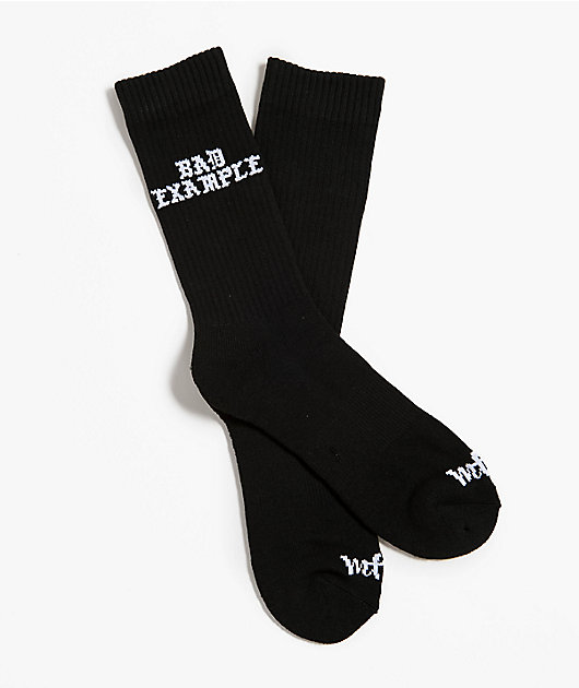 Married To The Mob Bad Example Black Crew Socks | Zumiez