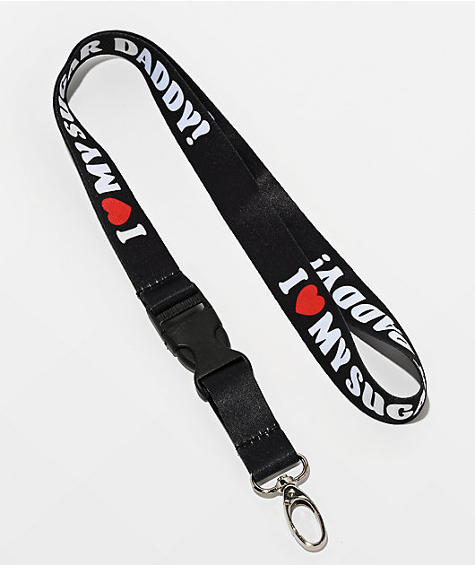 Married To The Mob Sugar Daddy Black Lanyard | Zumiez