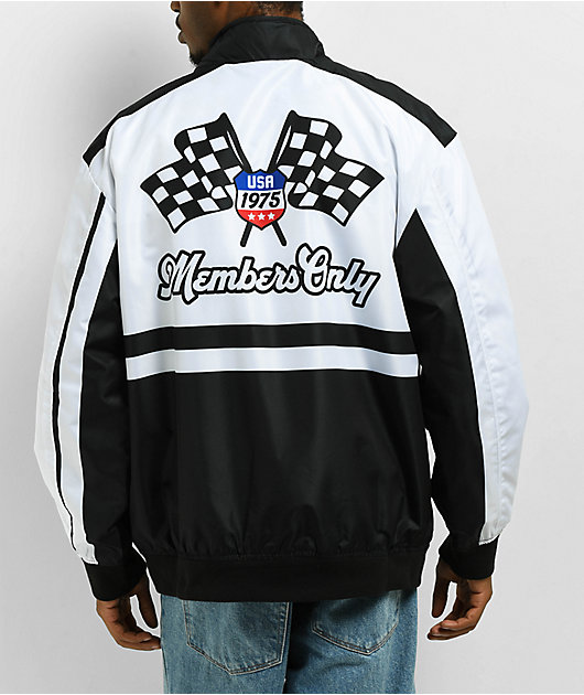 Members Only Racing Black & White Jacket | Zumiez