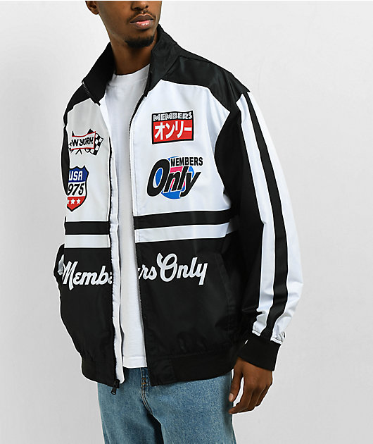 Members Only Racing Black & White Jacket | Zumiez