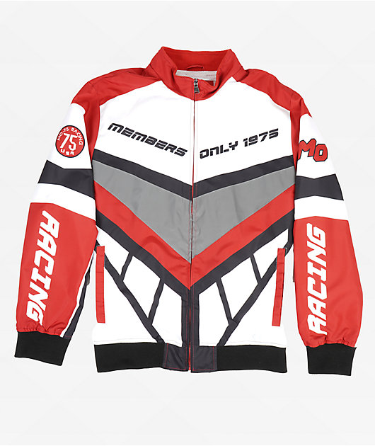 Members Only Speed Racing Red Jacket | Zumiez