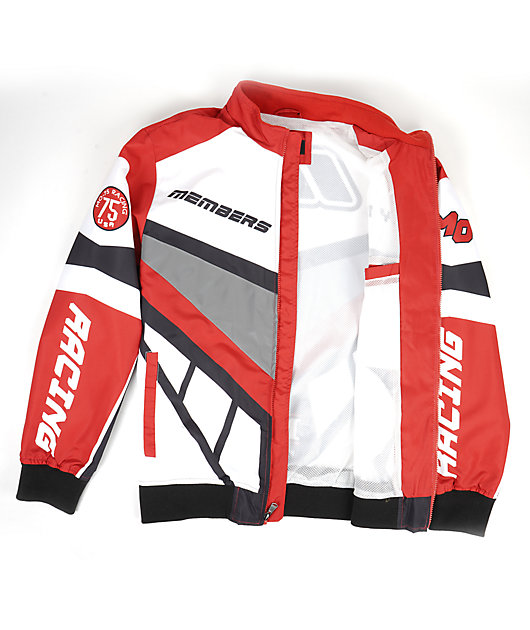Members Only Speed Racing Red Jacket | Zumiez