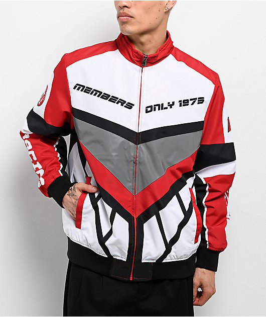 Members Only Speed Racing Red Jacket | Zumiez
