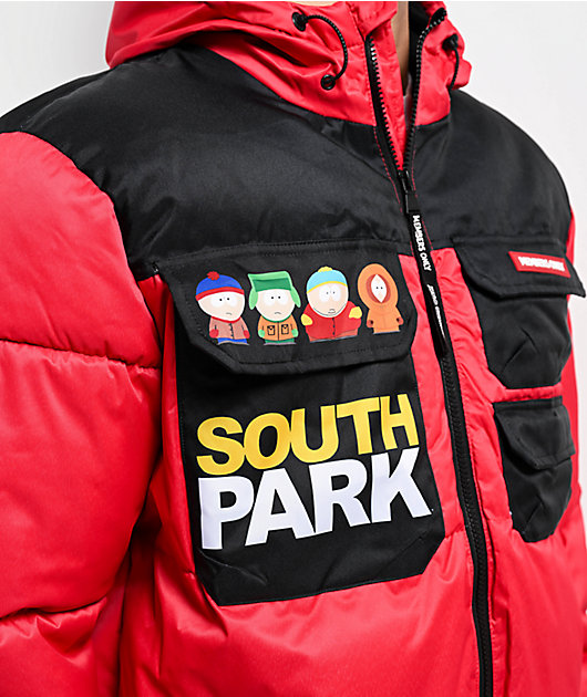 Members Only x South Park Red Puffer Jacket | Zumiez