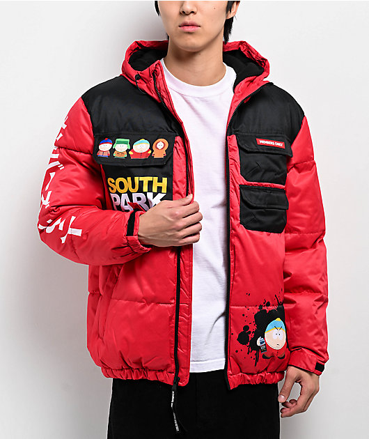 Members Only x South Park Red Puffer Jacket | Zumiez