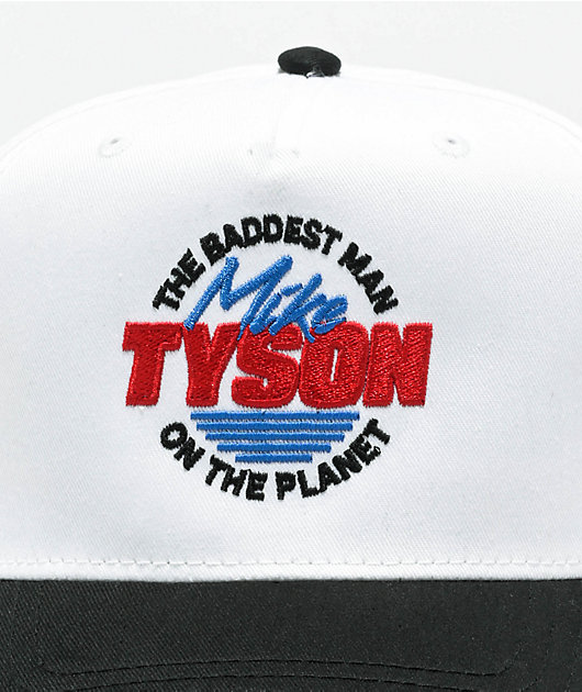Mike Tyson Baddest Man White & Black Snapback Hat | Zumiez