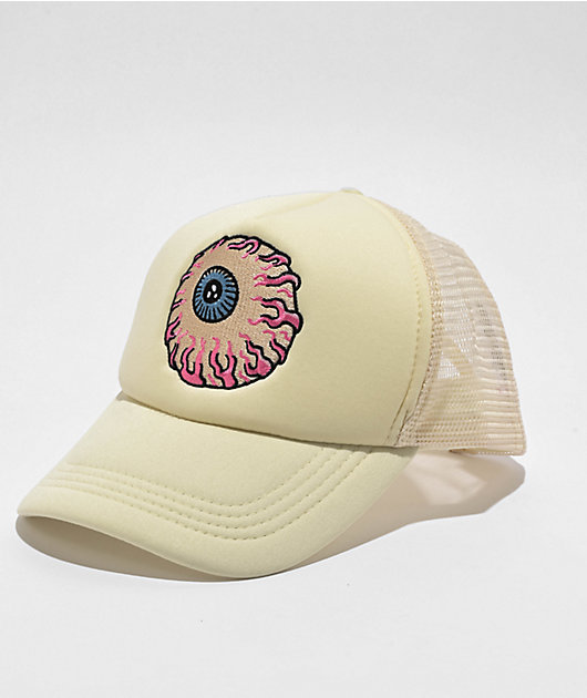 Mishka Keep Watch Beige Trucker Hat | Zumiez