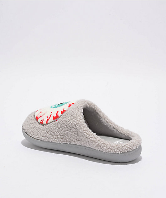 Mishka Keep Watch Grey Slippers | Zumiez