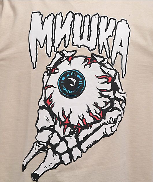 Mishka Skeleton Natural T-Shirt | Zumiez
