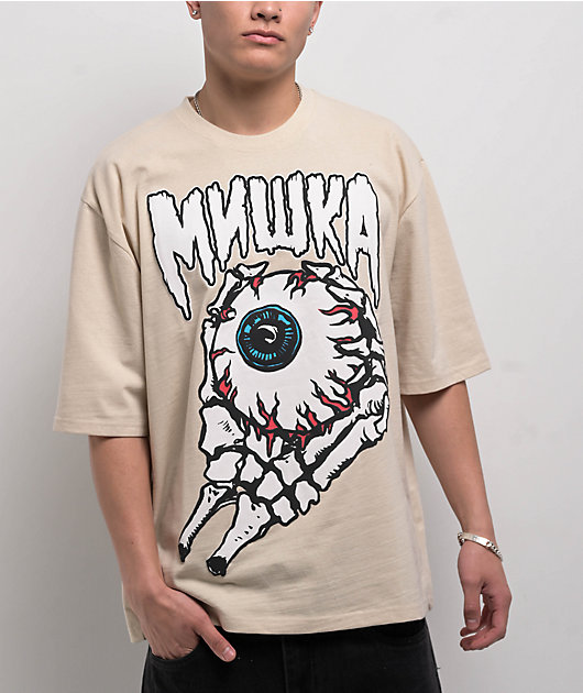 Mishka Skeleton Natural T-Shirt | Zumiez