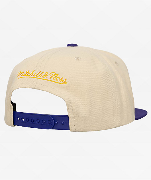 Mitchell & Ness Los Angeles Lakers Across The Board Cream & Blue ...