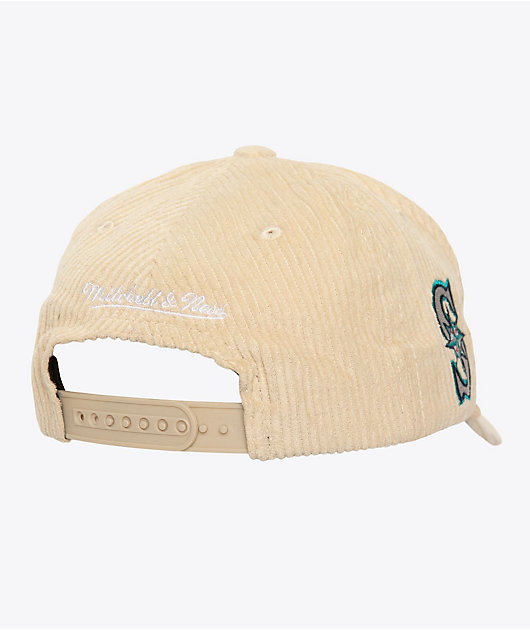 Mitchell & Ness Seattle Mariners Deadstock Cream Corduroy Snapback Hat | Zumiez