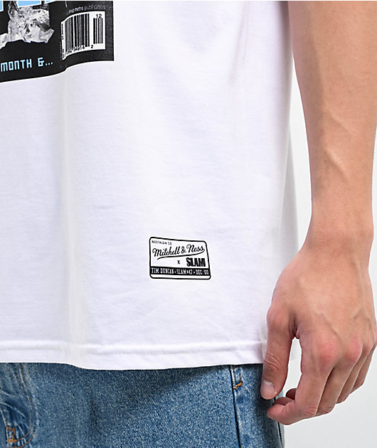 Mitchell & Ness Slam Magazine Tim Duncan Cover White T-Shirt | Zumiez