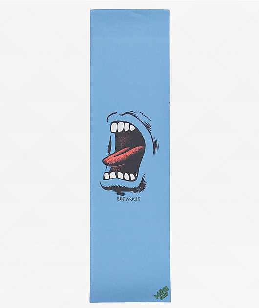 Mob x Santa Cruz Screaming Mouth Blue Grip Tape | Zumiez