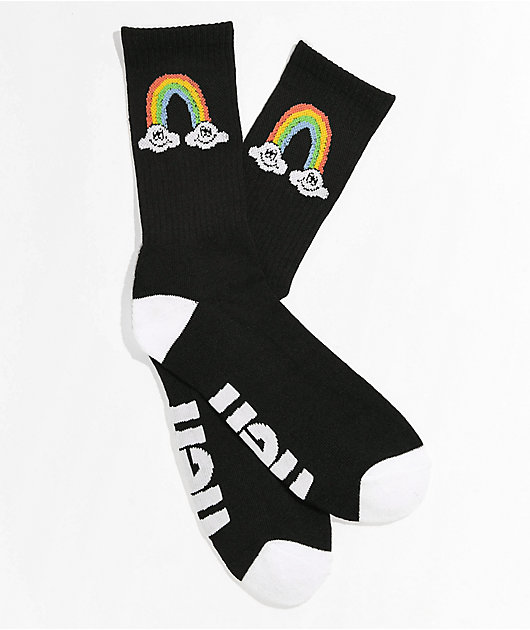 Neff Promo Siamese Clouds Black & White Crew Socks | Zumiez