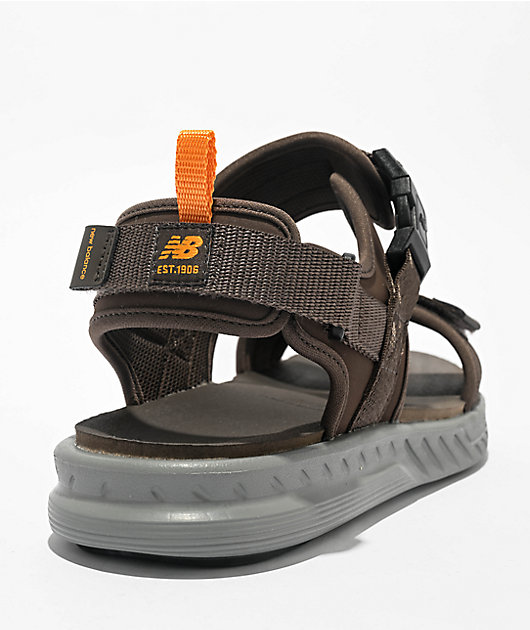 New Balance 600 V2 Dark Mushroom & Grey Sandals | Zumiez