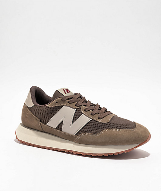 New Balance Lifestyle 237 Light Brown & Maroon Shoes | Zumiez