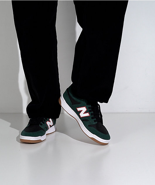 New Balance Numeric 480 Jamie Foy Forest Green & Black Skate Shoes | Zumiez