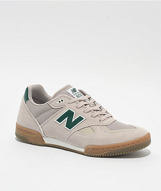 New Balance Numeric 600 Beige & Gum Skate Shoes | Zumiez