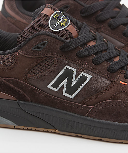 New Balance Numeric 933 Reynolds Brown & Black Skate Shoes | Zumiez