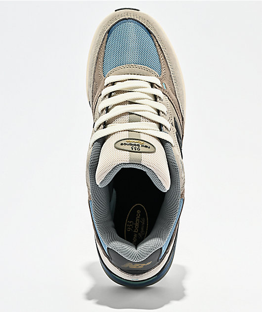 New Balance Numeric 933 Reynolds Mushroom & Light Blue Skate Shoes | Zumiez