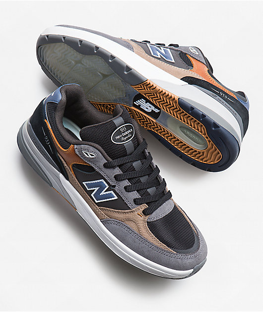 New Balance Numeric 933 Reynolds Tan & Grey Skate Shoes | Zumiez