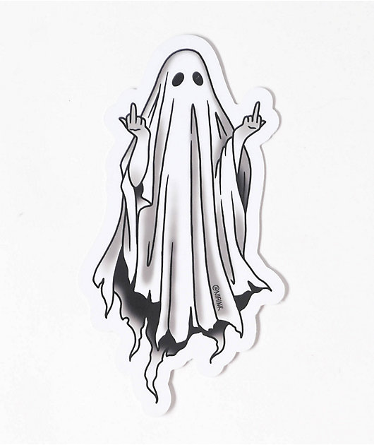 Nia Ink F.U. Ghost Sticker | Zumiez