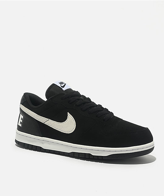 Nike Big Nike Low Lux Black & White Shoes | Zumiez