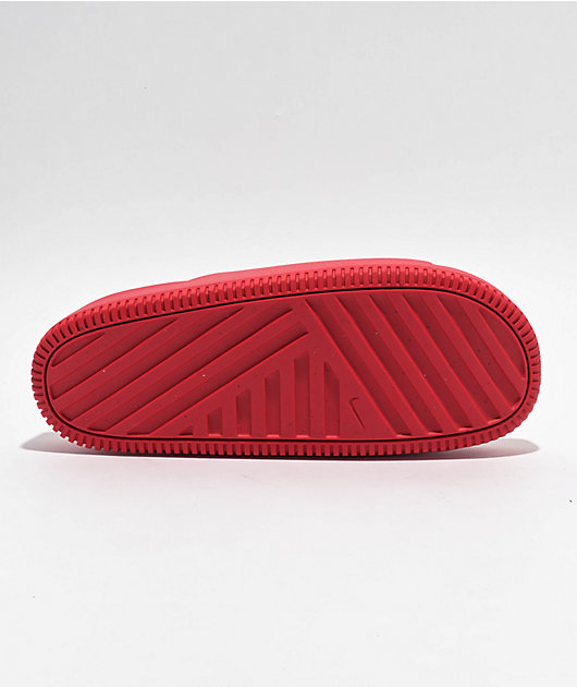 Nike Calm University Red Slide Sandals | Zumiez