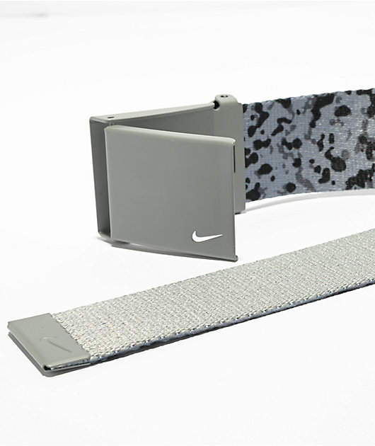 Nike Ditsy Grey Reversible Web Belt | Zumiez