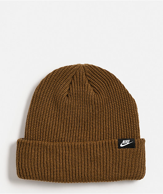 Nike Futura Fisherman Mosswood Brown Beanie | Zumiez