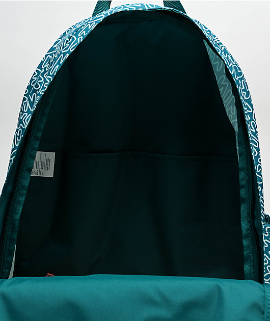 Nike Hayward Scribble Geode Teal Backpack | Zumiez