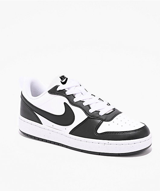 Nike Kids Court Borough Low Recraft Black & White Shoes | Zumiez