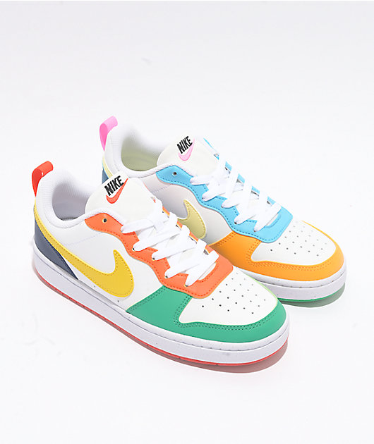 Nike Kids Court Borough Low Recraft Multicolor Shoes | Zumiez